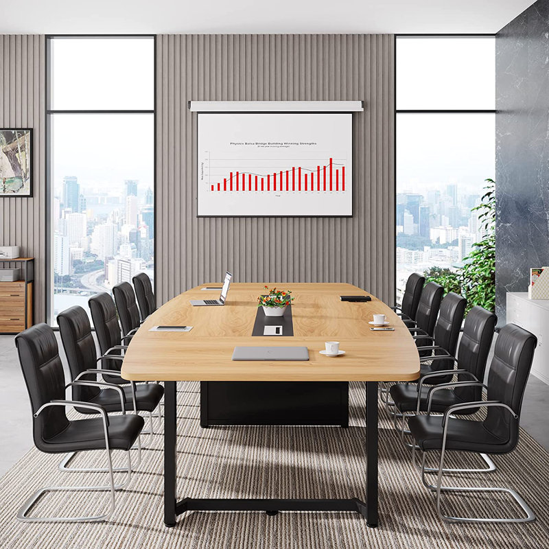 Inbox Zero Kersha Rectangular Conference Table Reviews Wayfair